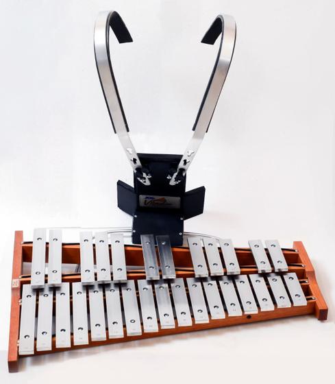 Lira para Fanfarra Vibratom 29 Teclas C5 a E7 Cromática com Colete ...