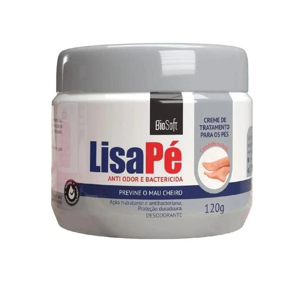 Lisa Pé Creme Desodorante P/pés Antiodor E Bactericida 120g - BioSoft ...