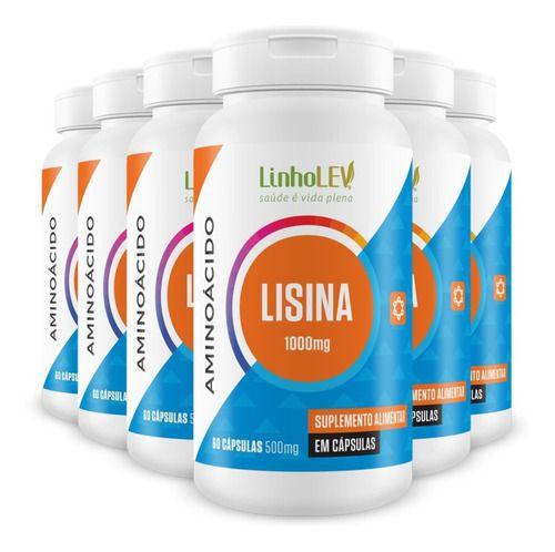 Lisina 6 X 60 Cápsulas Linho Lev - Fitoterápicos e Vitaminas - Magazine ...