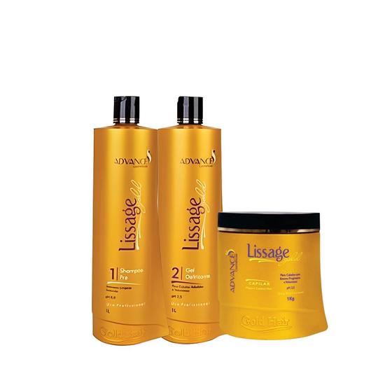 Lissage Gold - Advance Gold Hair Kit Progressiva E Botox - Gold Hair ...