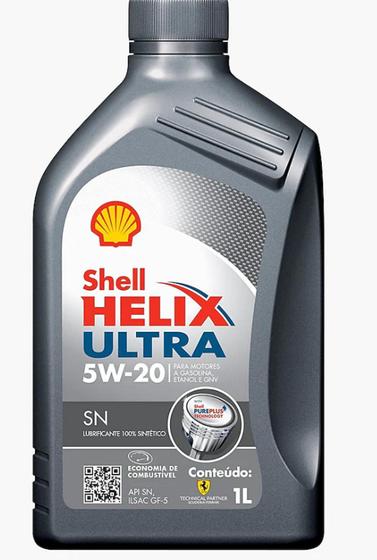 Litro de Óleo Lubrificante Sintético 5W20 Shell Ultra SN ...