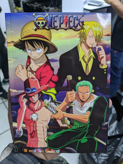 Livro/Caderno Especial - One Piece Luffy, Luffy, Zoro, Chopper, Nami ...