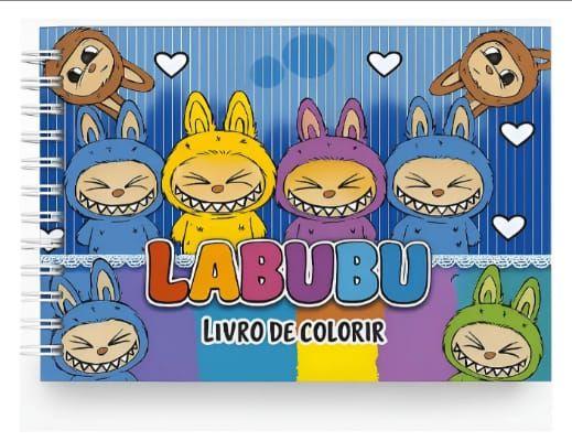 Livro Colorir Labubu Bobbie Goods 50 Folhas Capa Dura Azul - Livros de ...