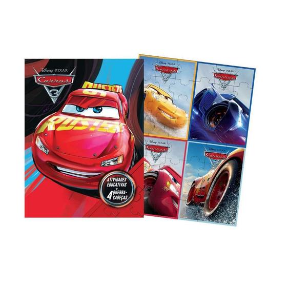 Livro de Atividades - Carros 3 - Bicho Esperto - Livros de Literatura ...