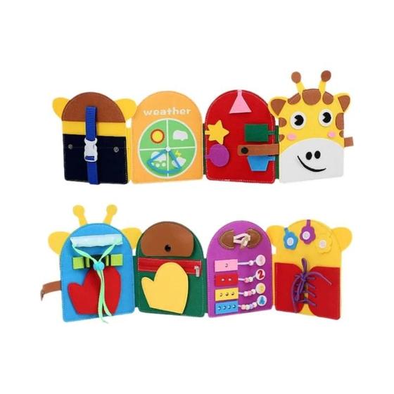 Livro De Atividades Montessori Para Bebês, Placa Sensorial De ...