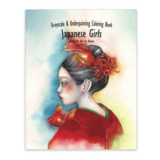 Livro de Colorir Japanese Girls by Ikudo - Copyright - Livro de Colorir ...