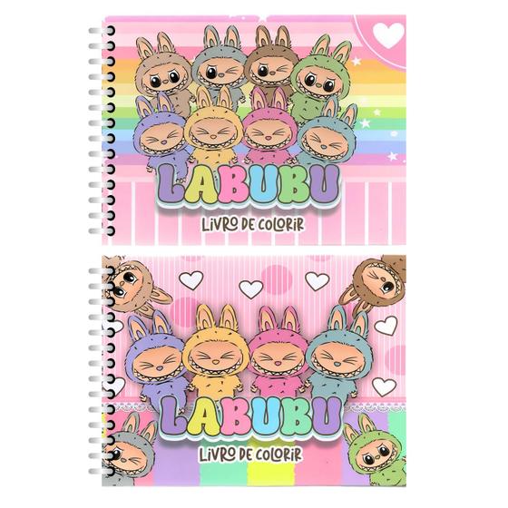 Livro de Colorir Labubu - Capas Sortidas - BOBBIE GOODS - Caderno ...