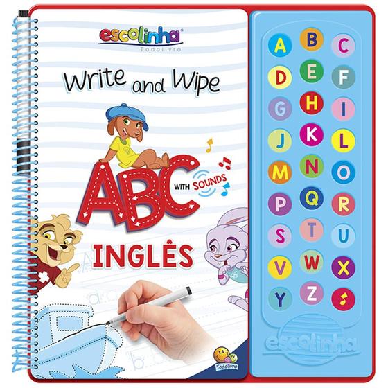 Livro - Escute e Aprenda! Escreva e Apague ABC com Sons (INGLÊS ...