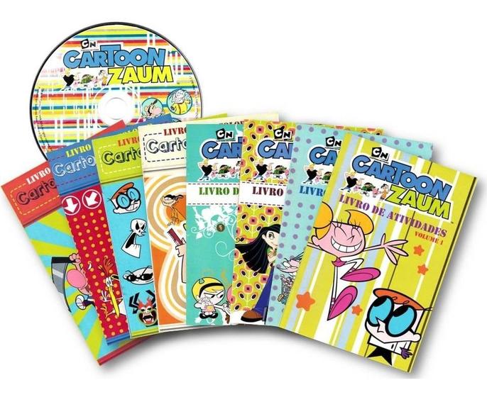 Livro Infantil Cartoon Zaum Atividades Colorir Kit C/8 + Cd - Ciranda ...