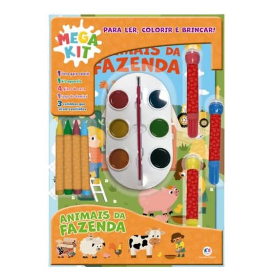 Livro Infantil Para Colorir Mega Kit Ler, colorir e brincar - Ciranda ...