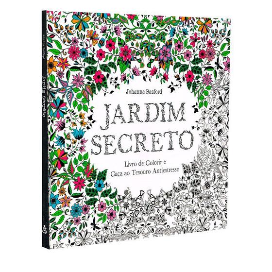 Livro Jardim Secreto Livro de Colorir e Caça ao Tesouro Antiestresse ...