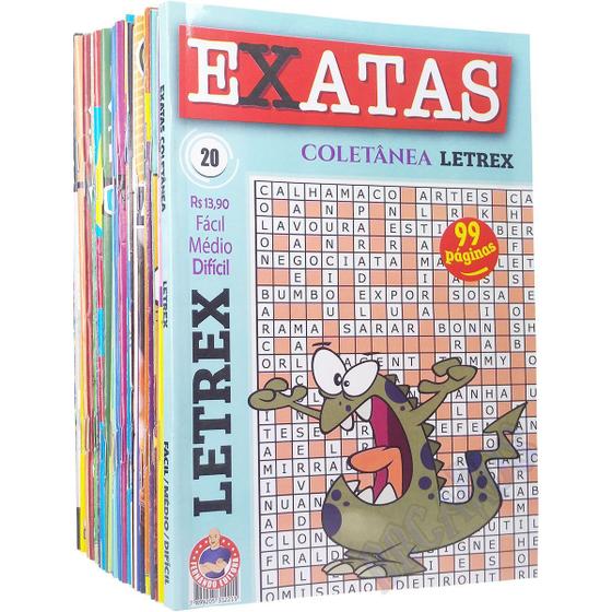 Livro Jogos de Passatempos Com Letras Letrex Letrix Exatas - Play - Kit ...