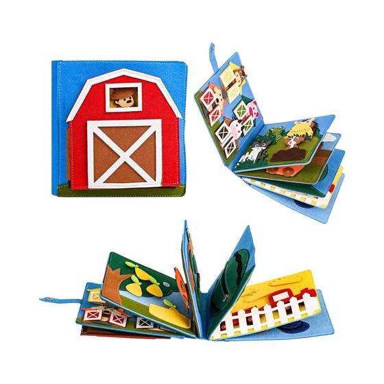 Livro Montessori Ocupado Para Crianças, Contação De Histórias De ...