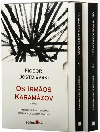 Livro Os Irmãos Karamázov Dostoiévski 2 Volumes Box Outros