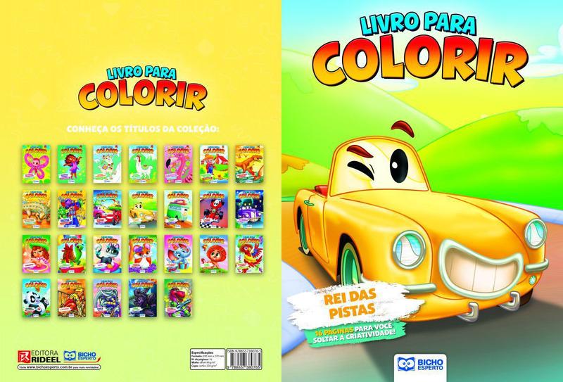 Livro Para Colorir Máquinas Radicais - Reis da Pista - Bicho Esperto ...