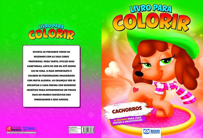 Livro Para Colorir Meu Pet - Cachorros - Bicho Esperto - Livro de ...