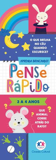 Livro - Pense rápido - 3 a 4 anos - Livros de Literatura Infantil ...