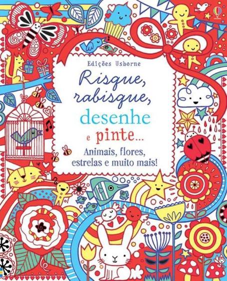 Livro - Risque, rabisque, desenhe e pinte flores - Livros de Entretenimento - Magazine Luiza