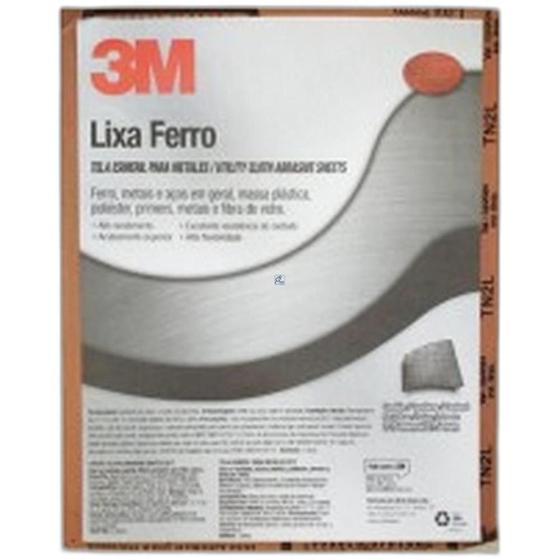 Lixa Ferro 3m 180 - Kit C/50 FOLHAS - Lixa para Ferro - Magazine Luiza