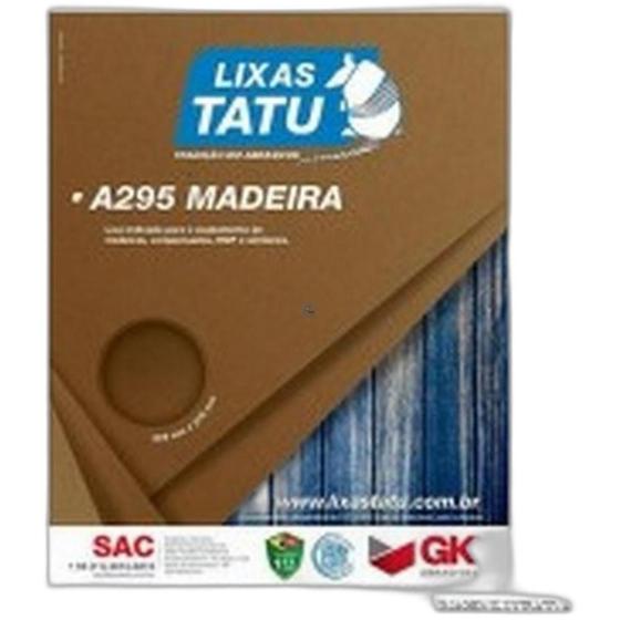 Lixa Madeira Tatu 120 - Kit C/50 FOLHAS(S) - LIXAS TATU - Lixa para ...