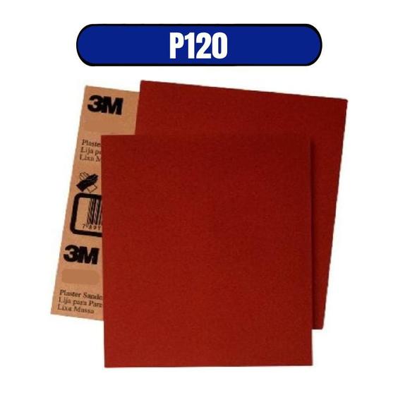 Lixa Massa/Madeira 120 - 3M (HB004070866) - Lixa para Parede / Massa - Magazine Luiza
