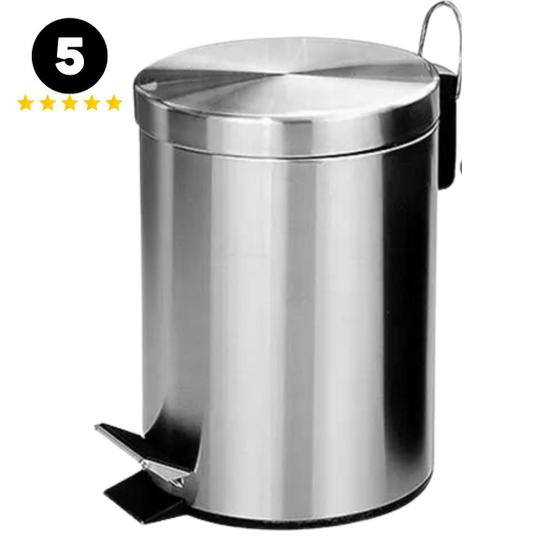 lixeira cesto de lixo inox escritorio banheiro mais escova inox - Aih ...