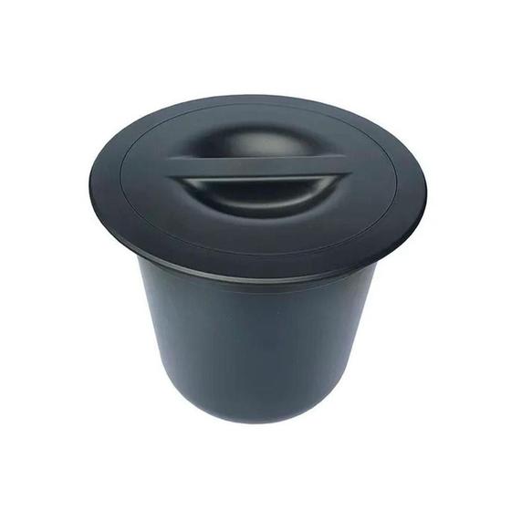 Lixeira De Embutir 8L Preto Metasul - Lixeira de Embutir - Magazine Luiza