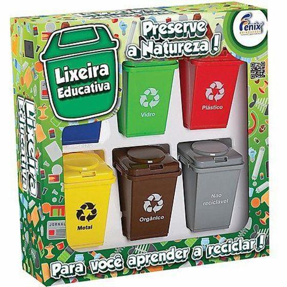 Lixeira Educativa - Fenix Brinquedos - Brinquedos Educativos - Magazine Luiza