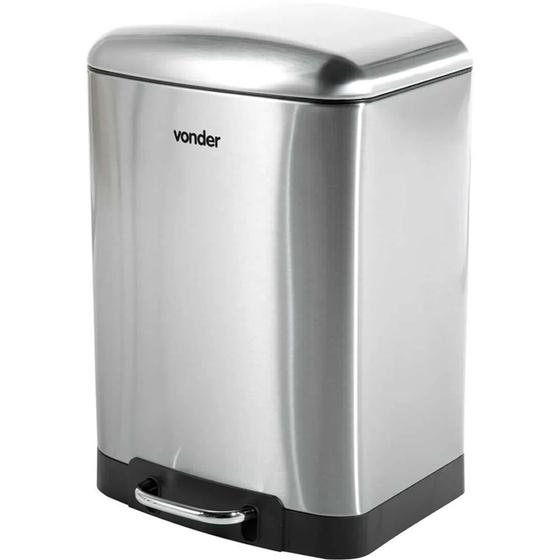Lixeira inox retangular 12l vonder - Lixeira e Cesto de Lixo - Magazine ...