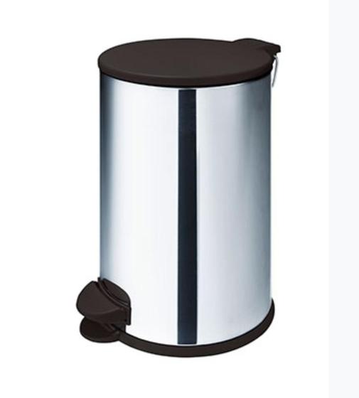 Lixeira Lixo Aço Inox Com Tampa Pedal 12L Cesto Removivel Martinazzo ...