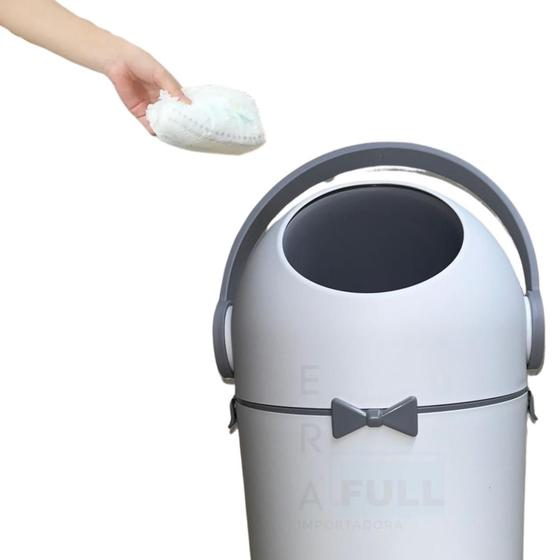 Lixeira Lixo Anti Odor 10L Fralda Bebê Enxoval Quarto Orgânico Resíduo ...