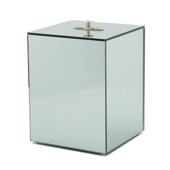 Lixeira Luxo Vidro P/ Lavabo Decoração 7Lts C/ Tampa - Cores - Seven ...