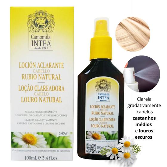 Loção Camomila Intea Clareadora Cabelo Louro Natural 100 ml - Loção ...