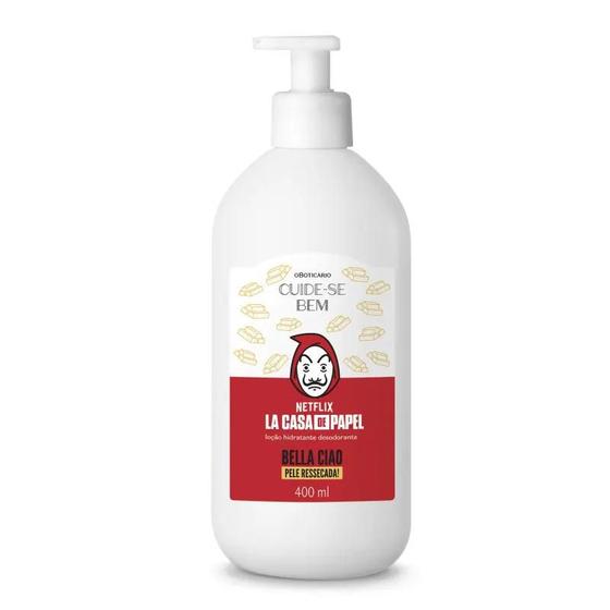 Loção Cuide-se Bem La Casa de Papel Pele Ressecada 400ml - O Boticário ...