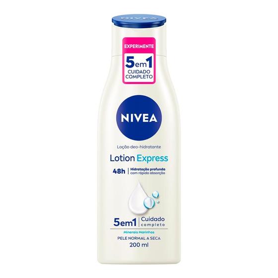 loção Hidratante Corporal Nivea Lotion Express 48H Para Todos Os Tipos ...