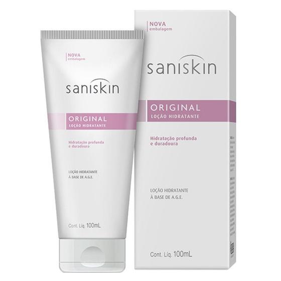 Loção Hidratante Saniskin Original Para Pele Seca 100ML - Cuidados com ...