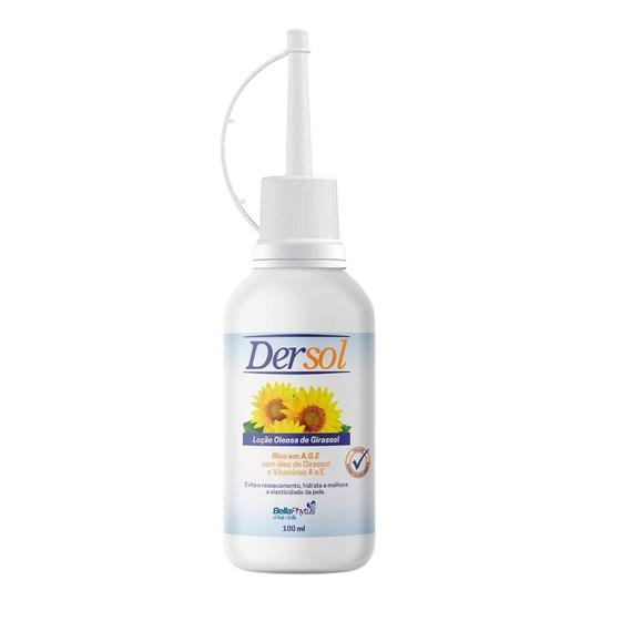 Loção Oleosa de Girassol Dersol 100ml - Óleo Corporal - Magazine Luiza