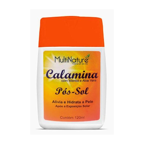 Loção Pós Sol - Calamina + Mentol + Aloe Vera 120 ml - Multinature ...