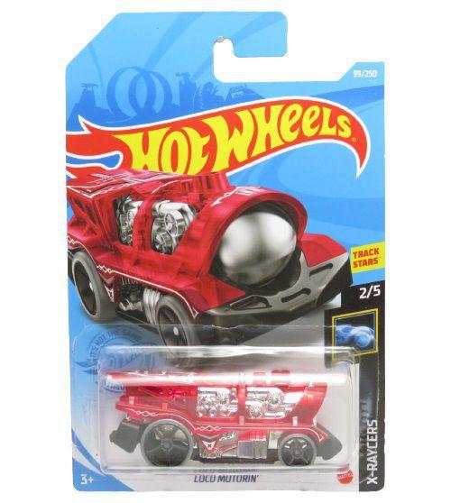 Loco Motorin' Vermelho - Trem 099 - 1/64 - Hot Wheels 2021 - Carrinho ...