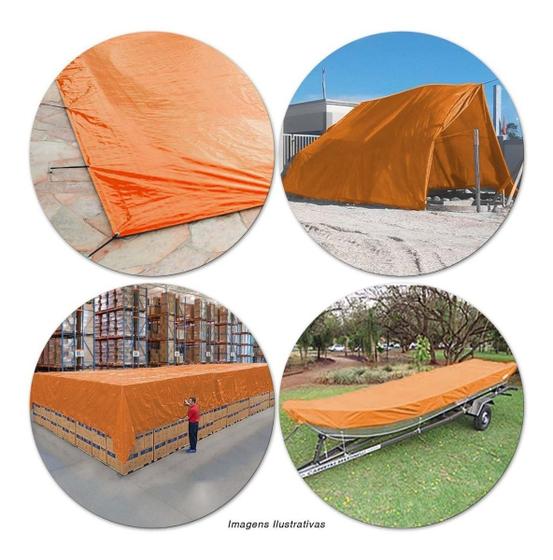 Lona/Encerado Polietileno 8X4 Azul BelFix 68800 - Lona - Magazine Luiza