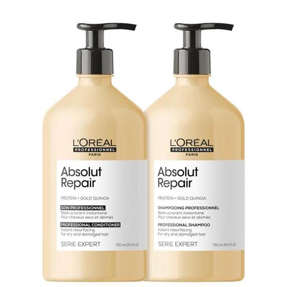 Loreal Kit Absolut Repair Gold Quinoa - Sh + Cond 750ml - L'Oréal ...