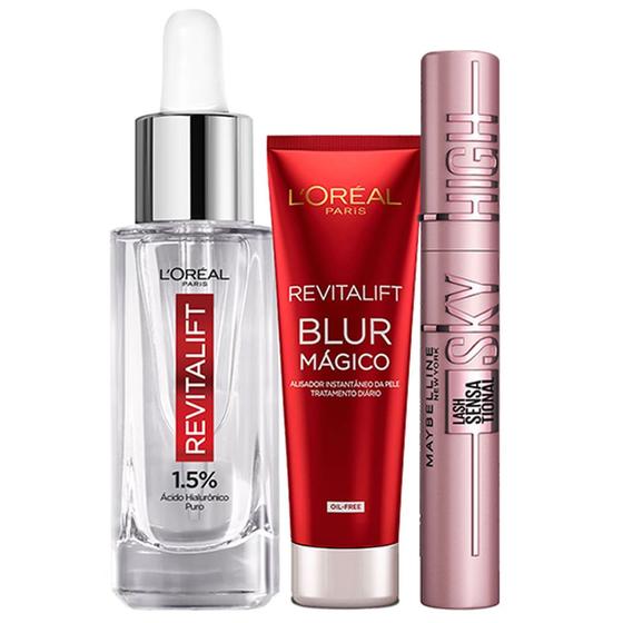 LOréal Paris + Maybelline Kit - Sérum Preenchedor 30ml + Primer Blur ...