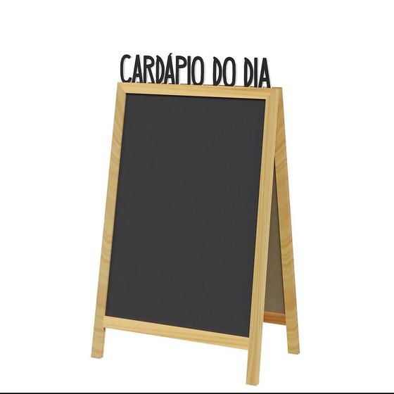 Lousa Cavalete Cardapio do Dia Menu de Restaurante para Calçada ...