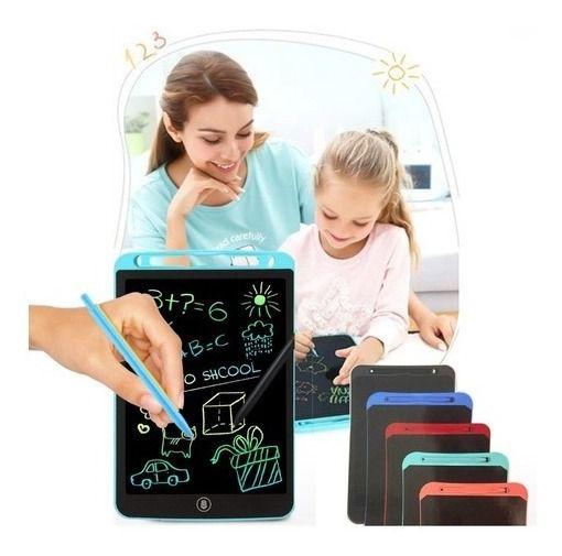 Lousa Digital 12 Polegada Lcd Infantil P/escrever- Desenhar - Caderno ...