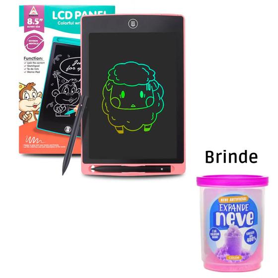 Lousa Magica Infantil Digital 8,5 Lcd Tablet Desenho Premium Com Neve ...