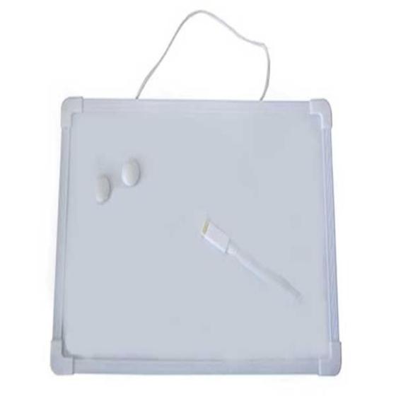 Lousa quadro ima 30 x 40cm com moldura branco para recados magnetico ...