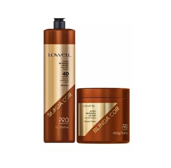 Lowell Blinda Cor Pro Kit Shampoo 1 litro + Máscara 450g - Kit de ...