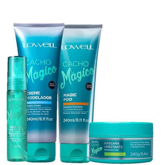 Lowell Cacho Magico Shampoo 240ml Creme Modelador 240ml Mascara 240g e ...