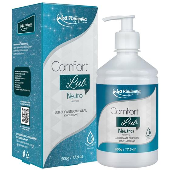 LUBRIFICANTE COMFORT LUB NEUTRO 500g BASE D'AGUA LA PIMIENTA - Lubrificante Íntimo - Magazine Luiza