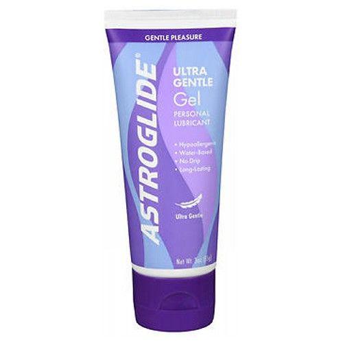 Lubrificante Pessoal Astroglide Ultra Gentle - 2 Unidades (3 oz cada) - Para Pele Sensível ...